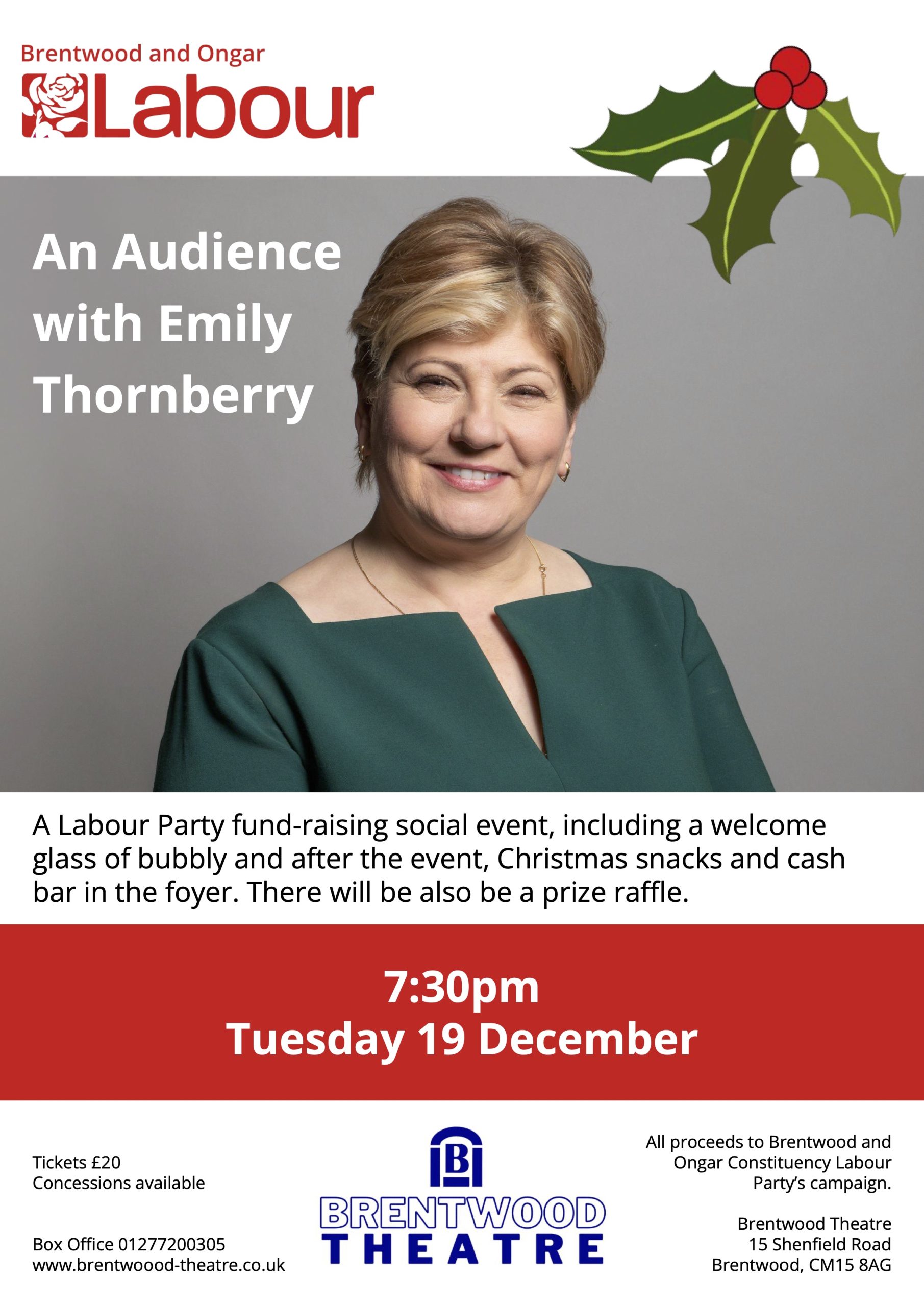 An Audience with Emily Thornberry – Brentwood & Ongar Labour Party